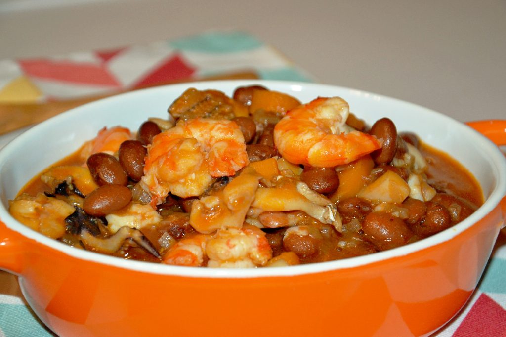 Receita Feijoada de Choco com Camarão - Ingredientes