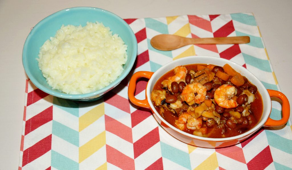 Receita Feijoada de Choco com Camarão - Ingredientes