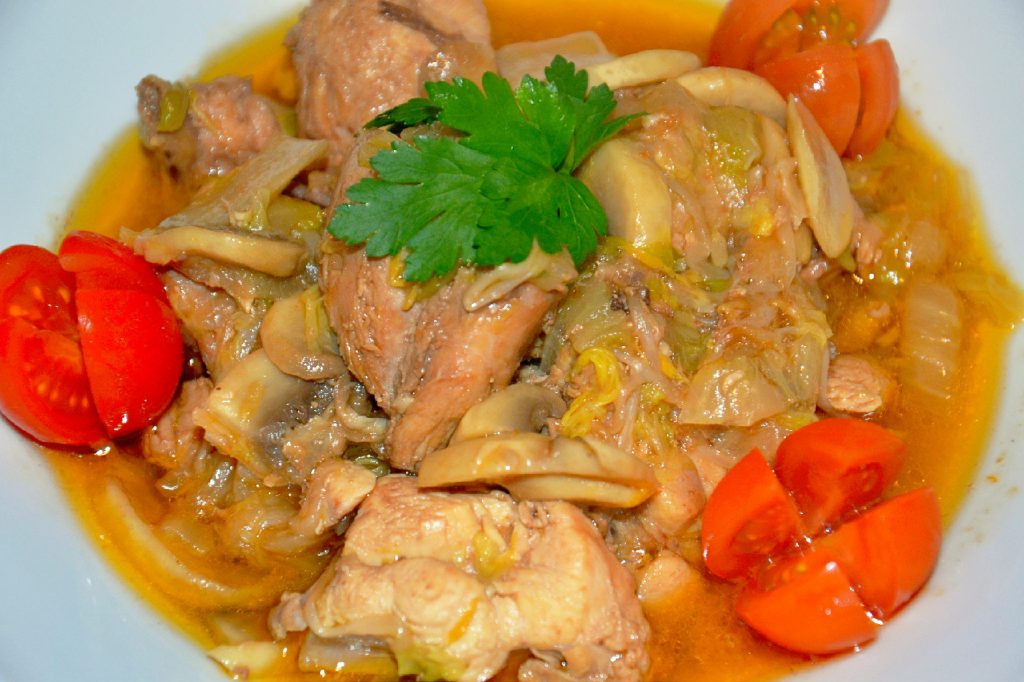 Receita Frango com couve chinesa - Ingredientes