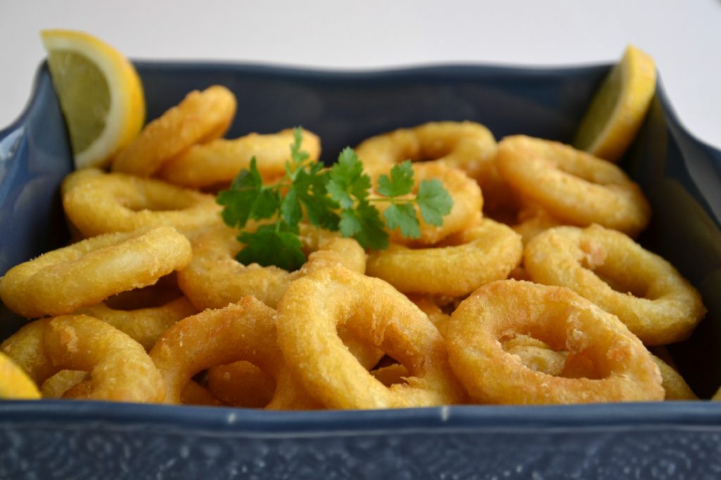 Receita Calamares ou Argolas de Lula Fritas - Ingredientes