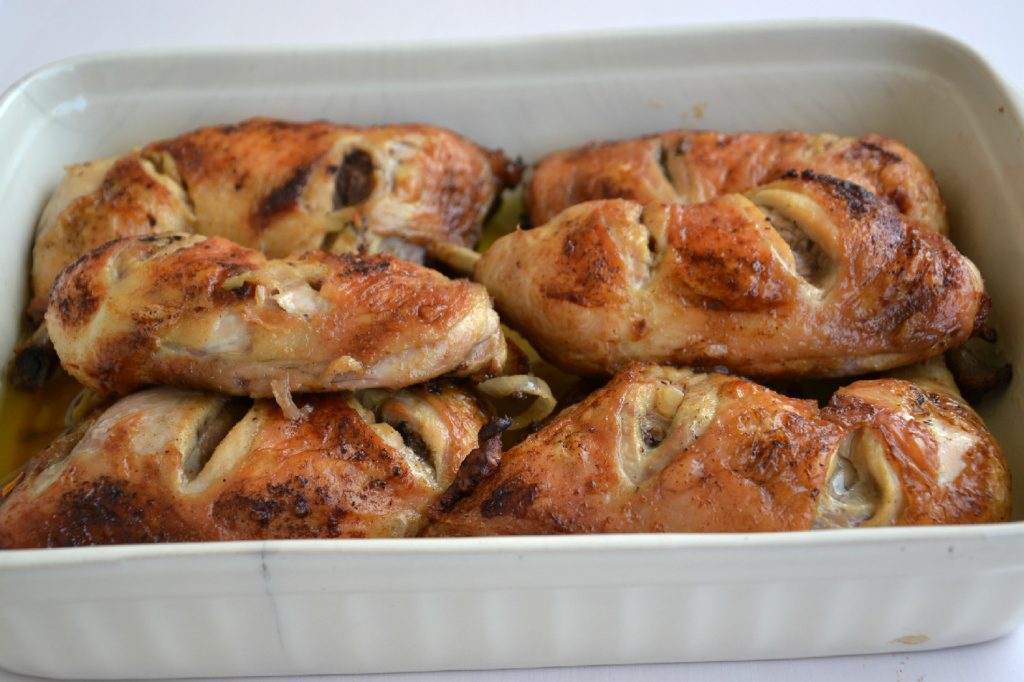 Receita Pernas de Frango Assadas com Tomate e Alho - Ingredientes