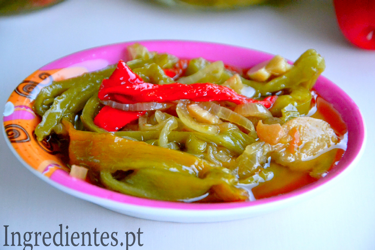 Receita Conserva de Pimentos em Azeite - Ingredientes