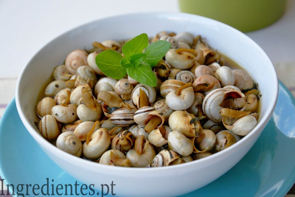 Receita Os Caracóis - Ingredientes