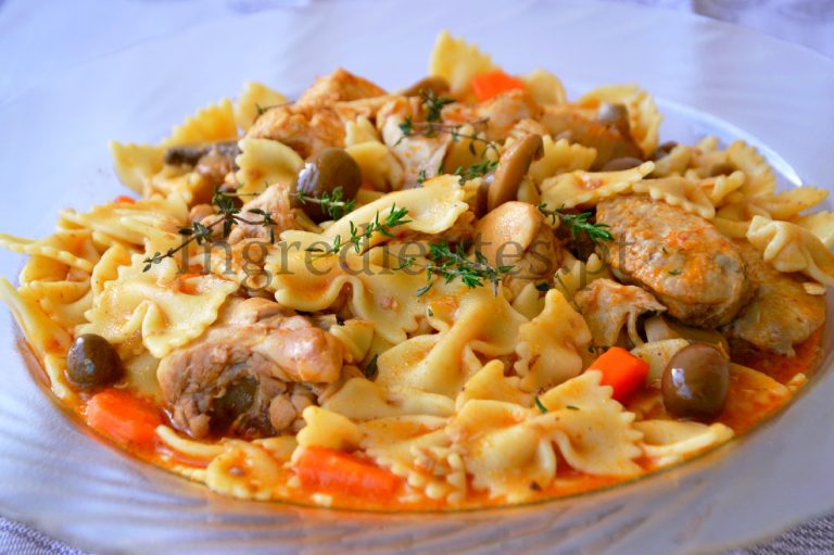 Receita Frango do Campo com Farfalle e Azeitonas - Ingredientes